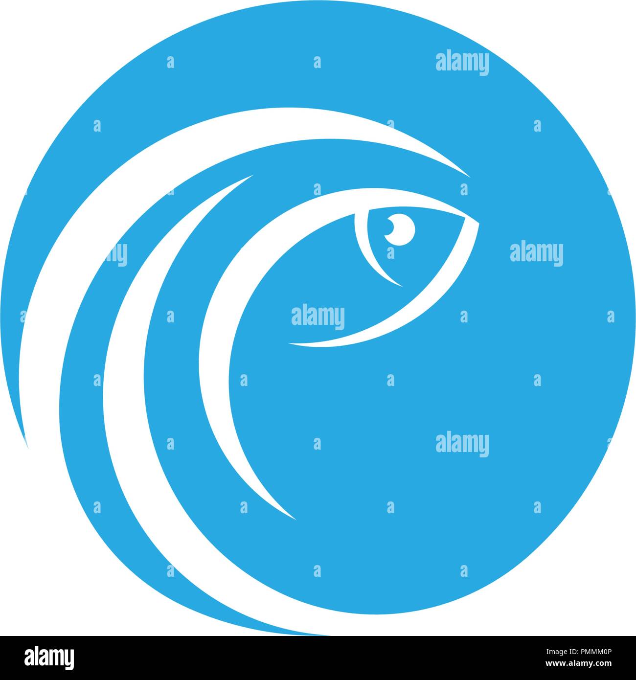 Fish logo template Creative vector icon symbol Stock Vector Image & Art ...