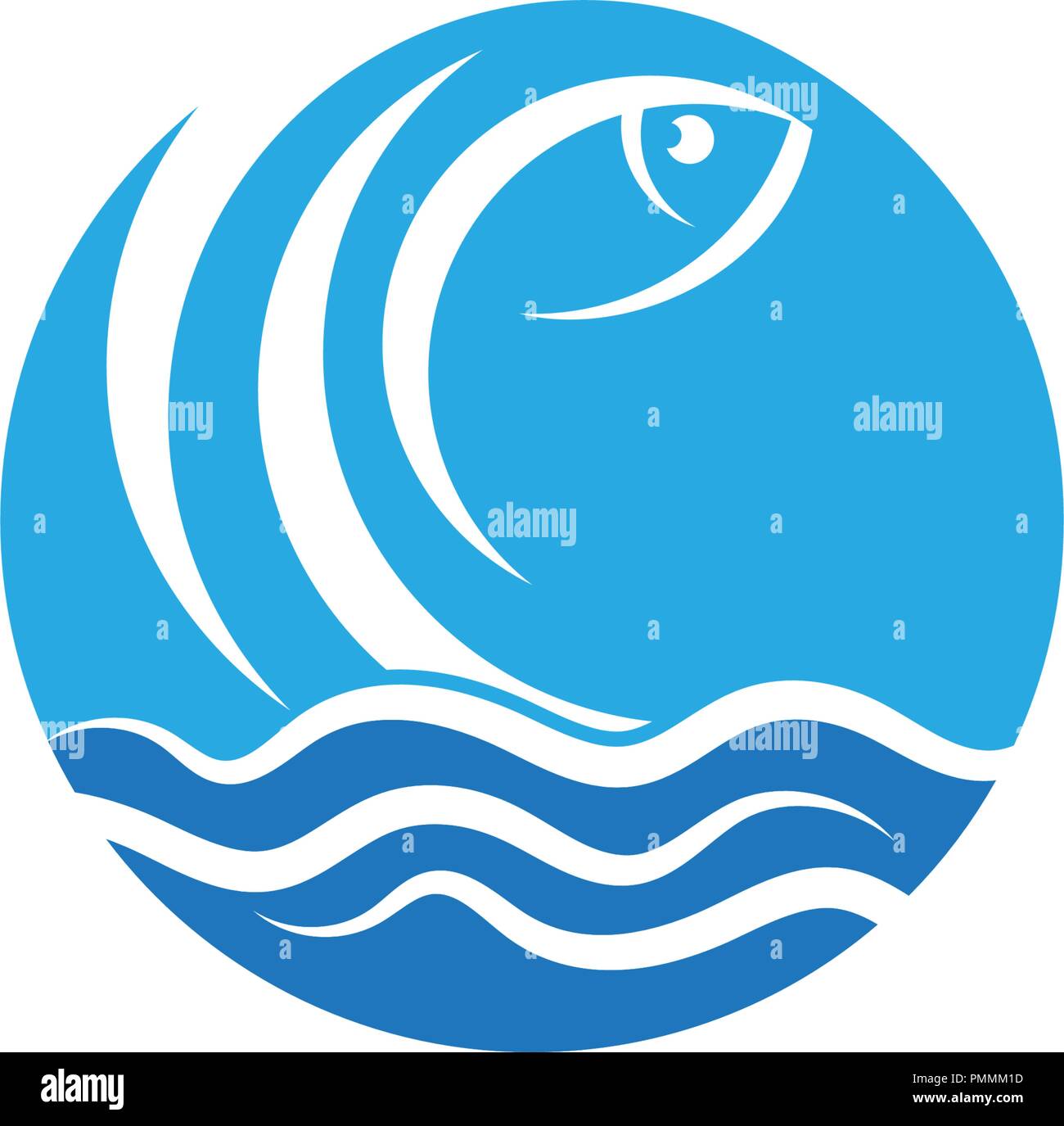 Fish logo template Creative vector icon symbol Stock Vector Image & Art ...