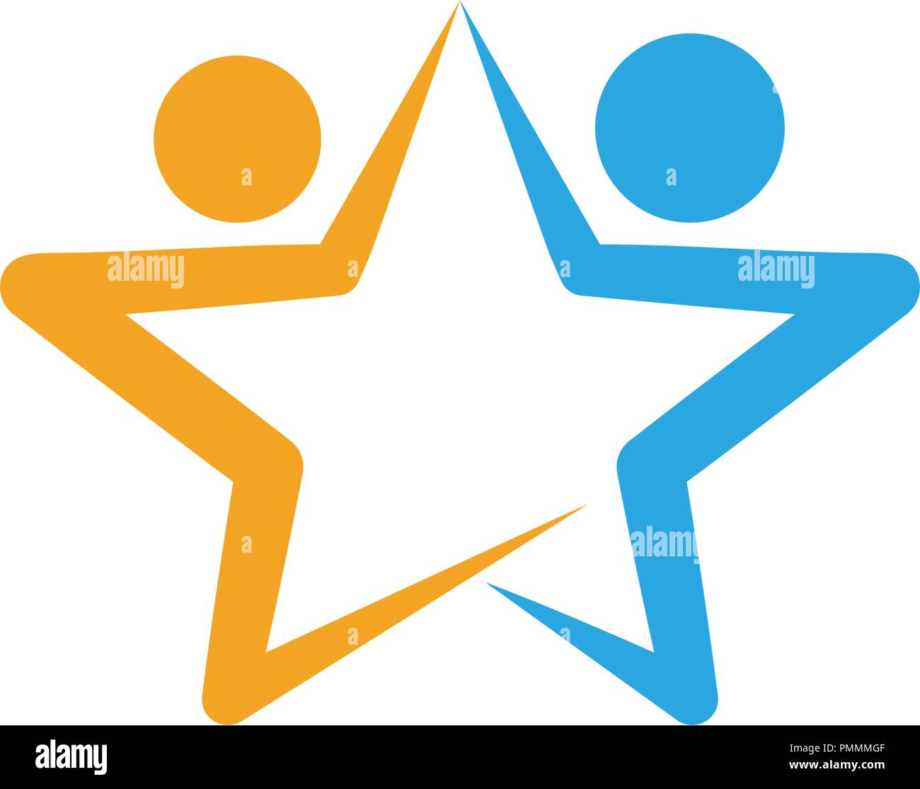 Star Community, network and social icon design template Stock Vector ...