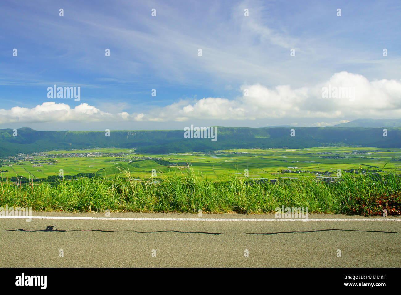 Aso Panorama line, Kumamo Prefecture, Japan Stock Photo - Alamy