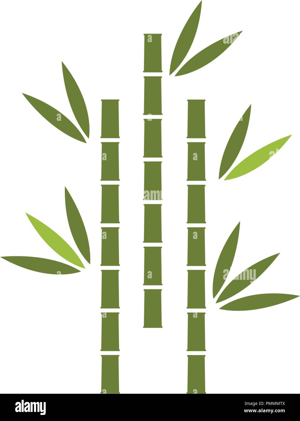Bamboo Logo Template vector icon illustration design Stock Vector Image ...