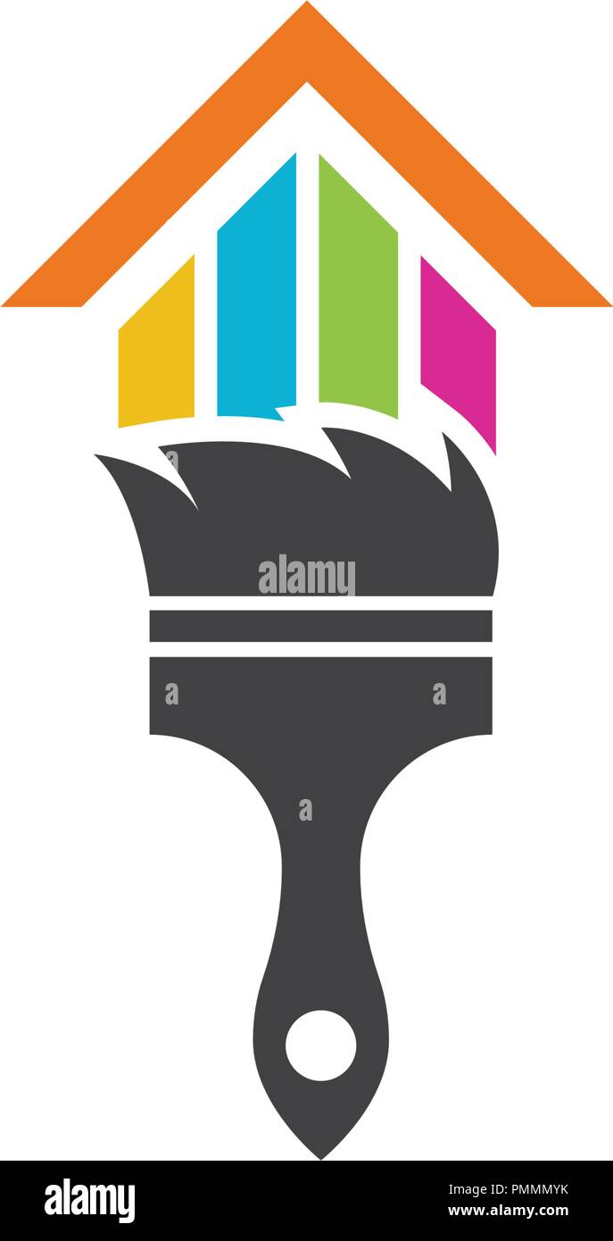 Paint Logo Template vector icon illustration design Stock Vector Image ...