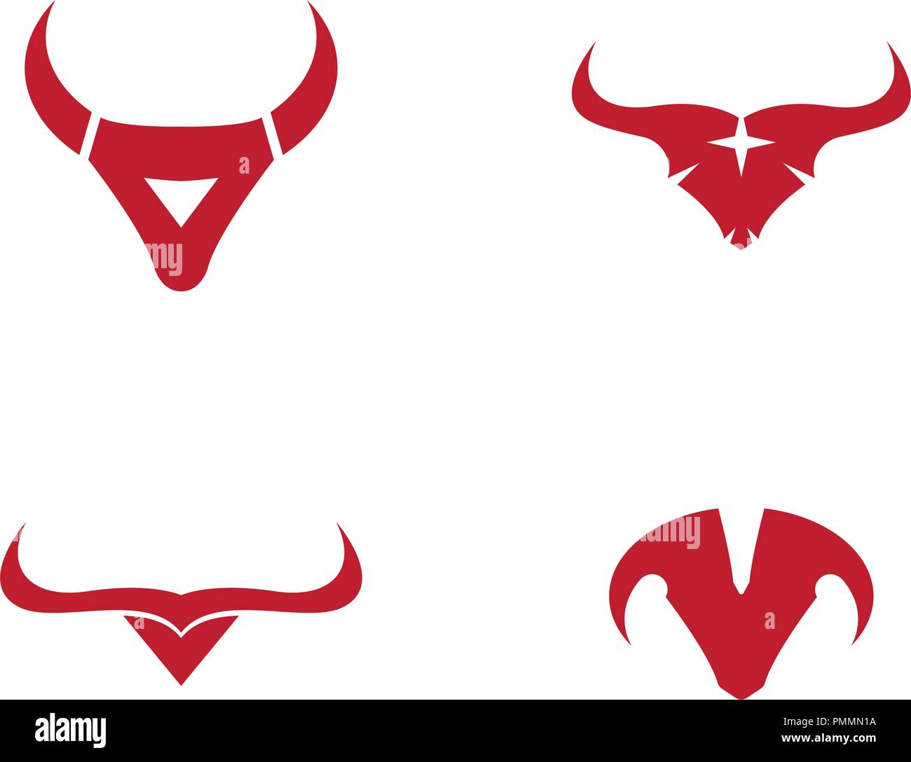 Taurus Logo Template vector icon illustration design Stock Vector Image ...