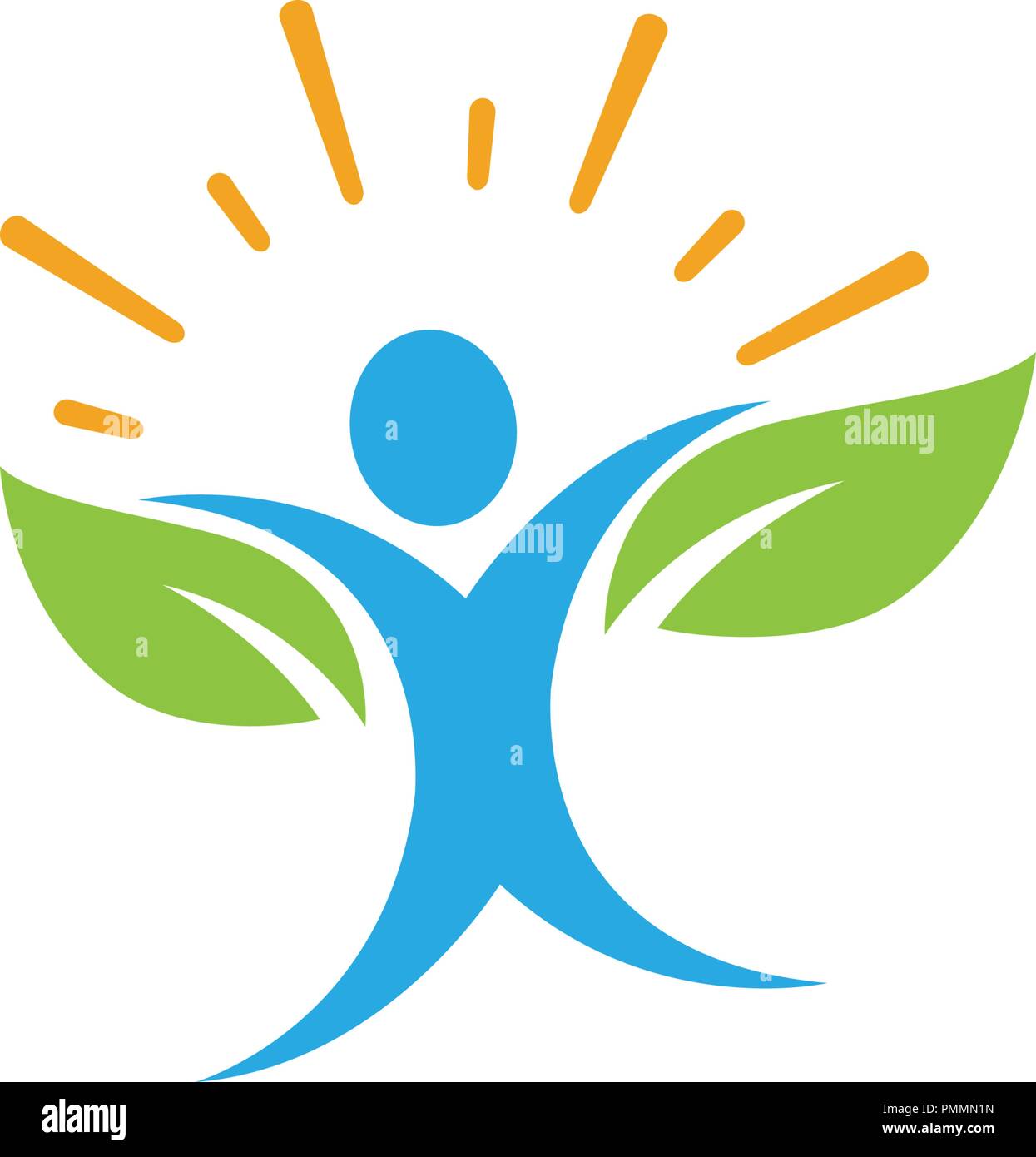 Human character logo sign illustration vector design Stock Vector Image ...