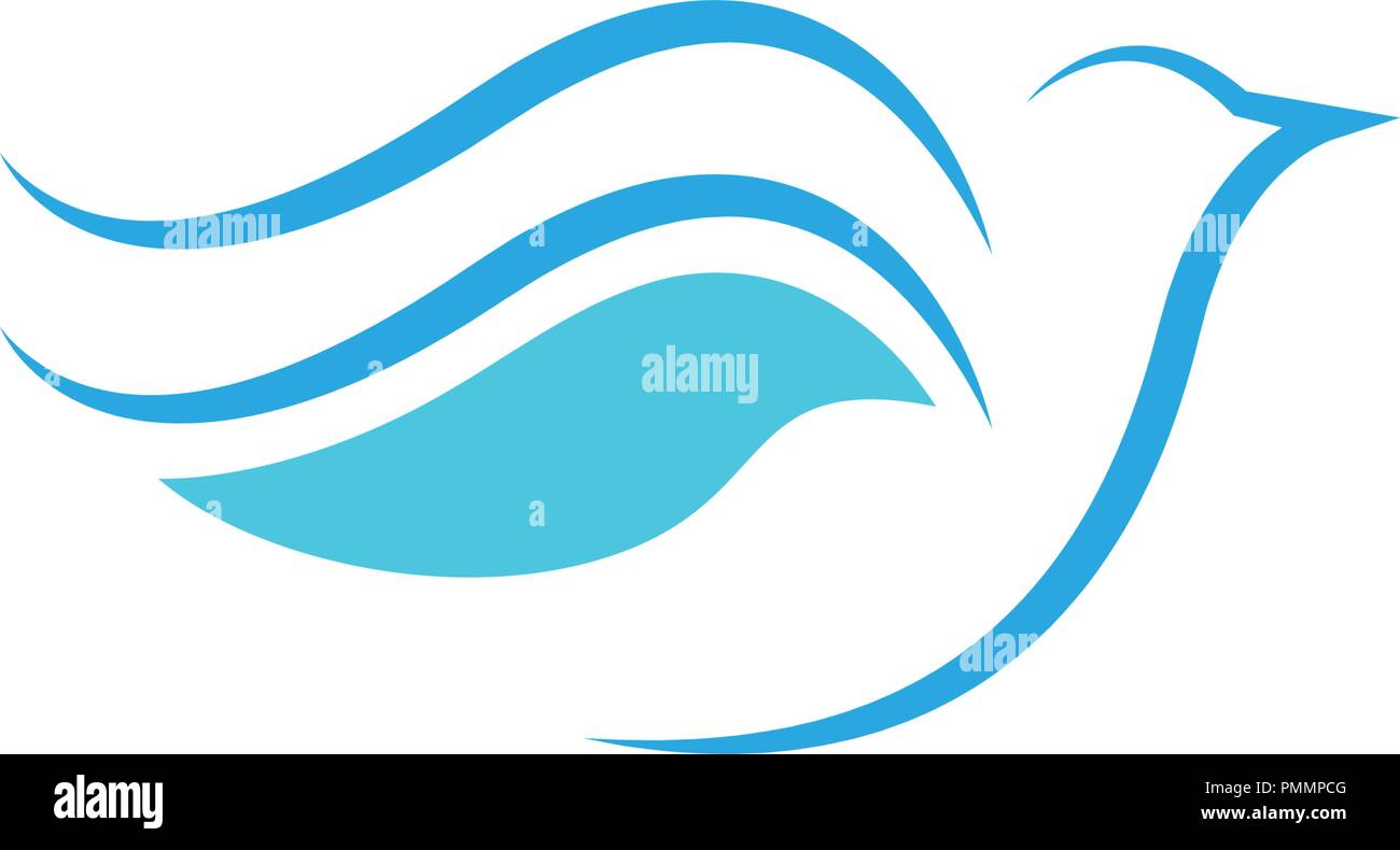 Bird wing Dove Logo Template vector illustration Stock Vector Image ...