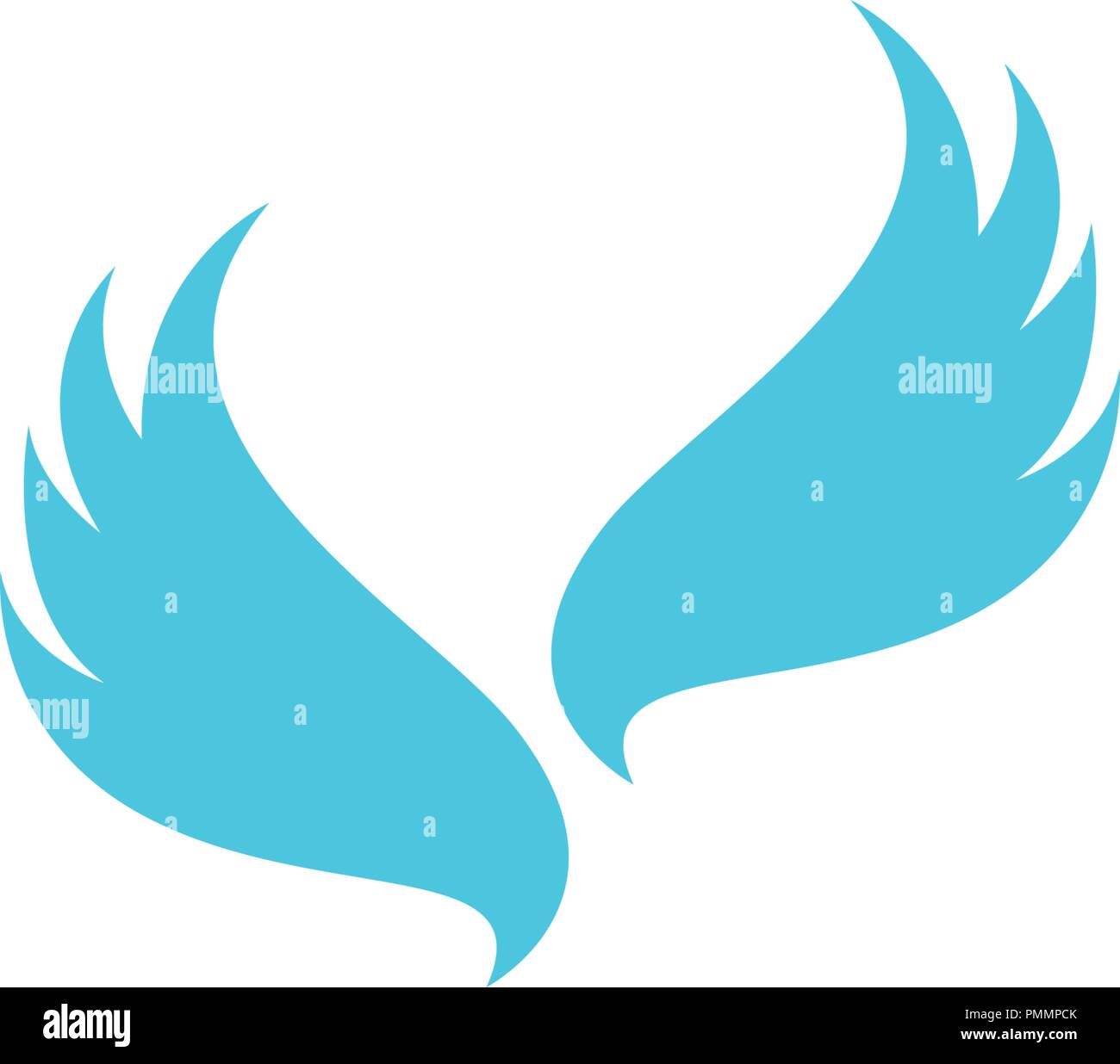 Bird wing Dove Logo Template vector illustration Stock Vector Image ...