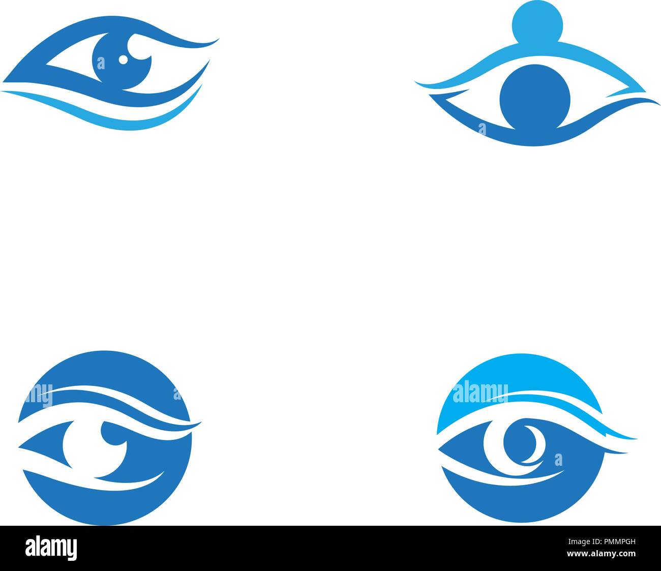 Branding Identity Corporate Eye Care vector logo design Stock Vector ...