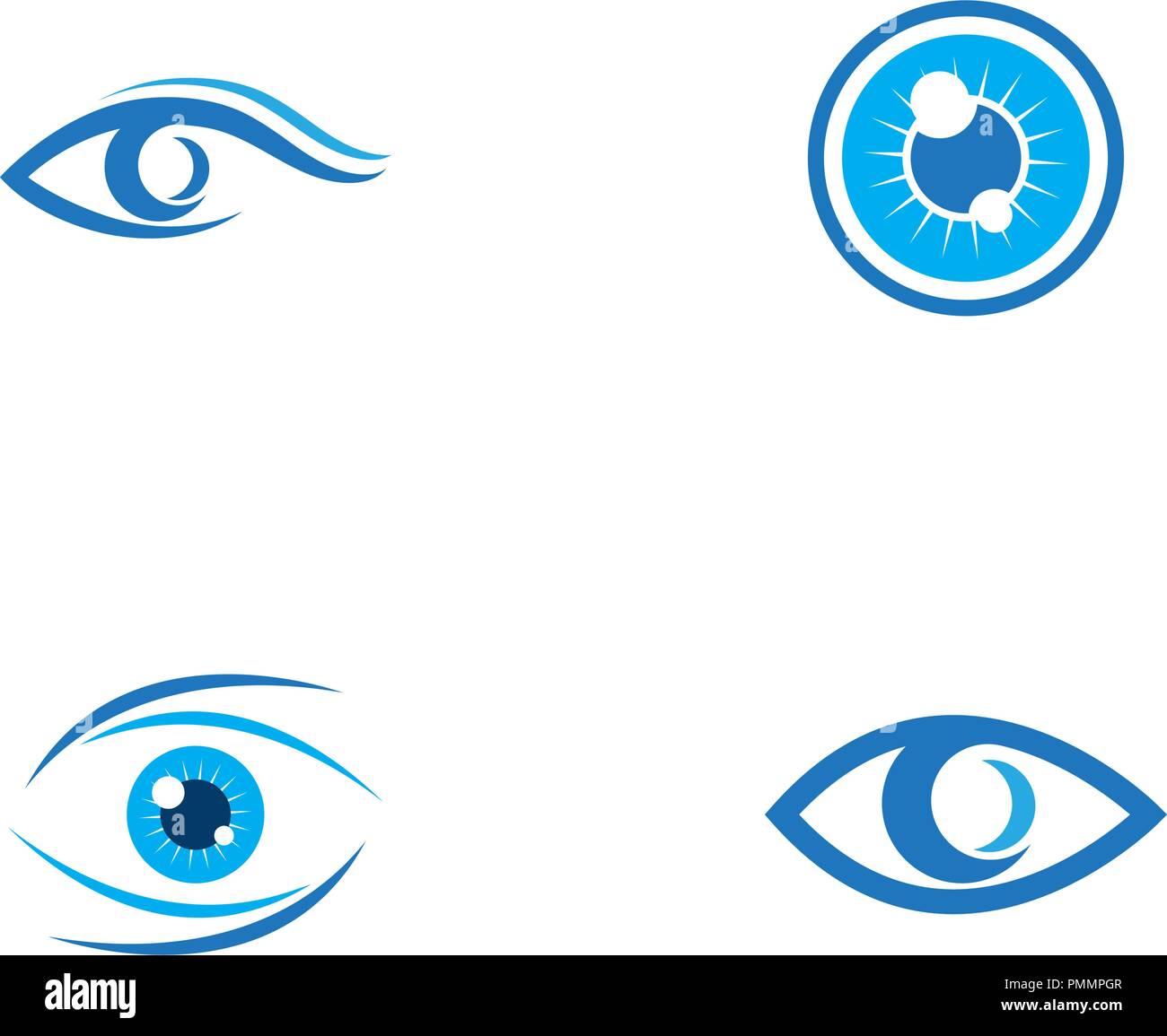 Branding Identity Corporate Eye Care vector logo design Stock Vector ...