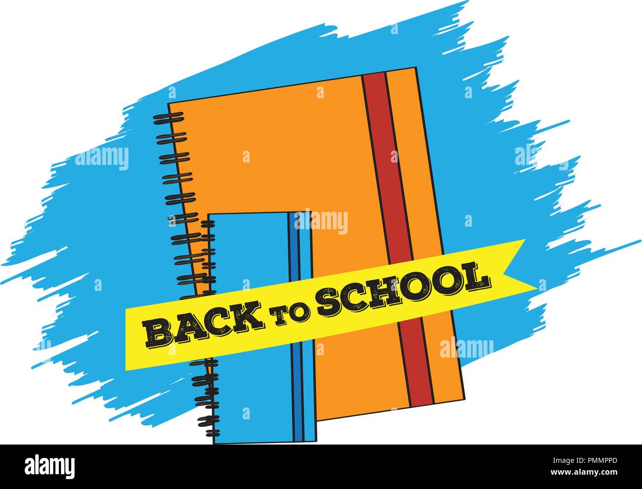 Pair of books. Back to school concept image Stock Vector Image & Art ...