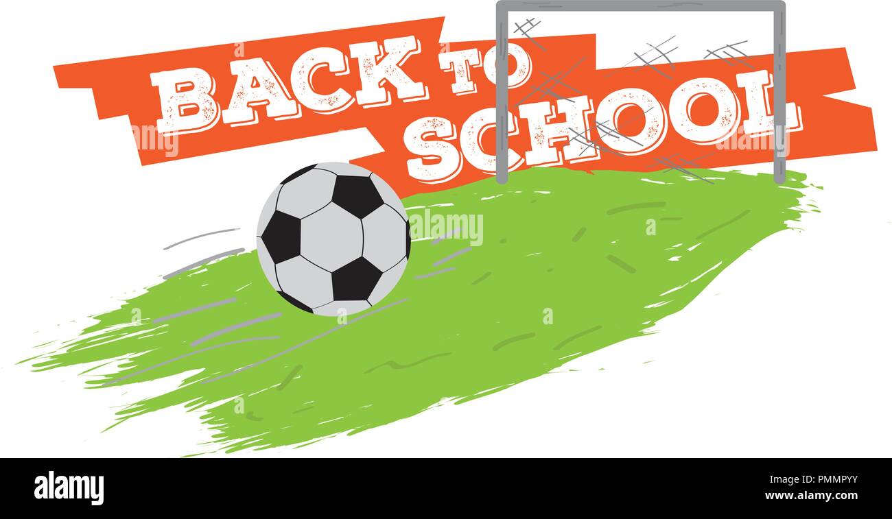 Soccer field. Back to school concept image Stock Vector Image & Art - Alamy