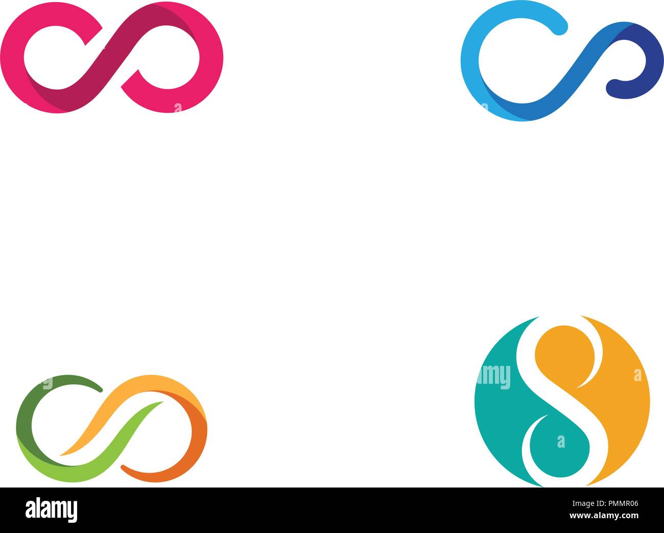 Infinity Design Vector icon illustration Logo template design Stock ...