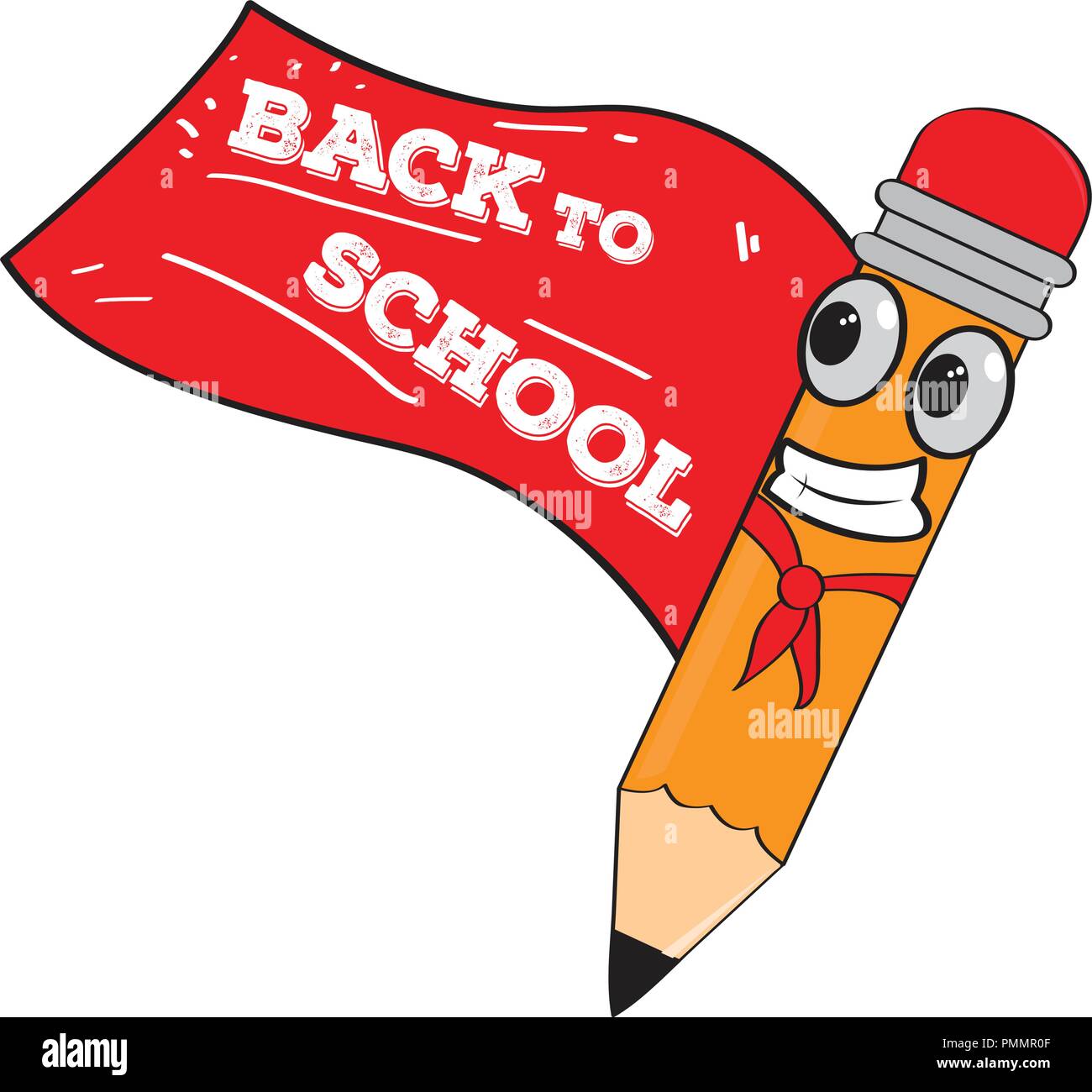 Hero pencil cartoon character. Back to school Stock Vector Image & Art ...