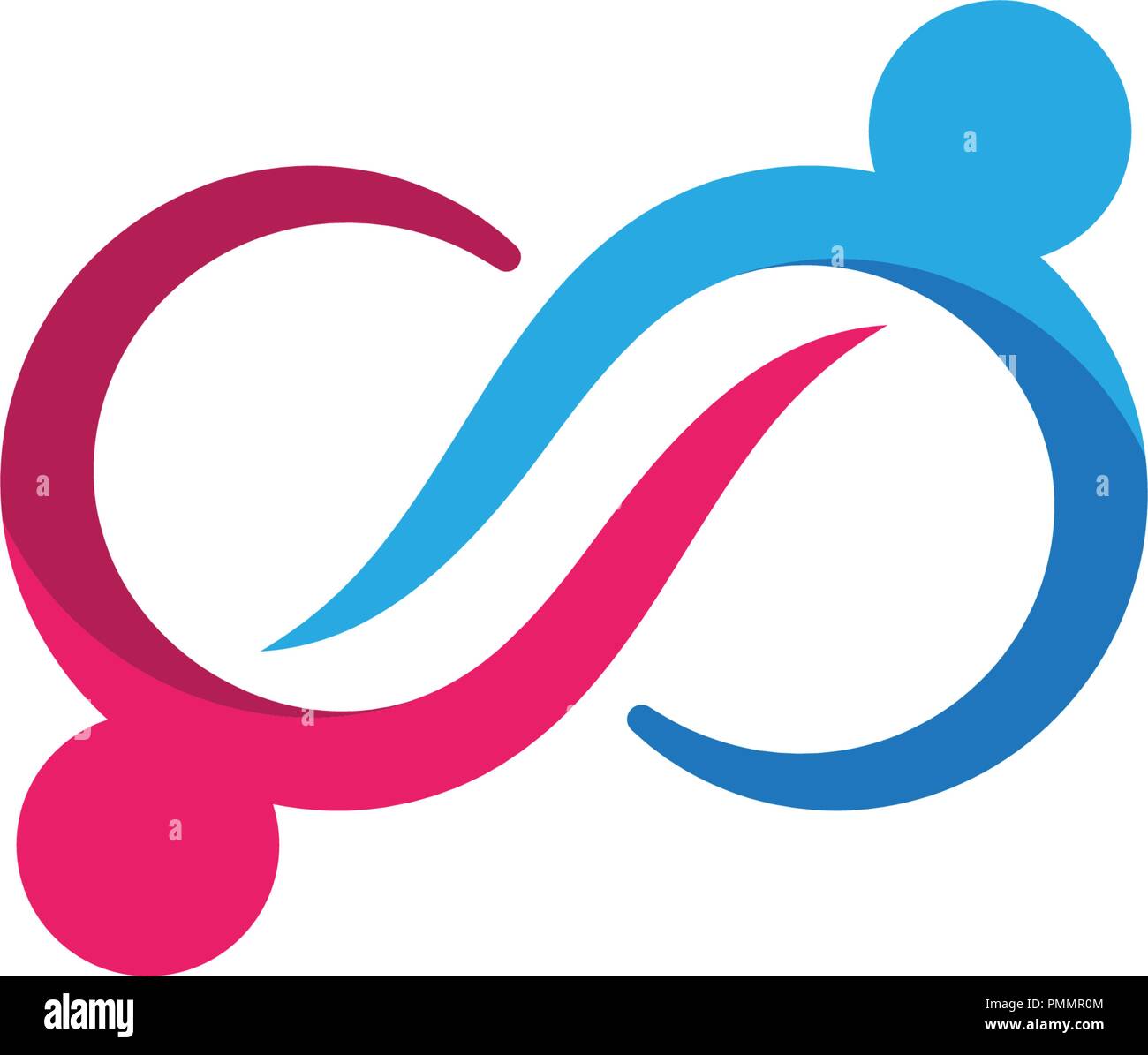 infinity Adoption and Community care Logo template vector icon Stock ...