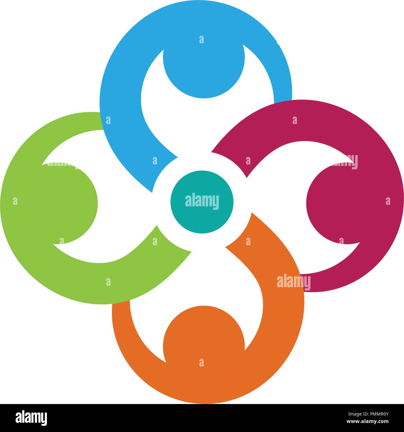 infinity Adoption and Community care Logo template vector icon Stock ...