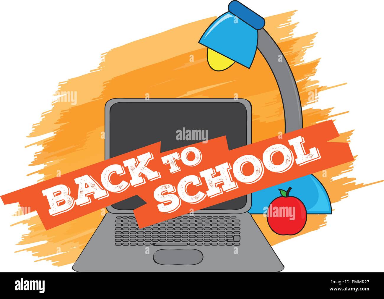 Children laptop classroom Stock Vector Images - Alamy