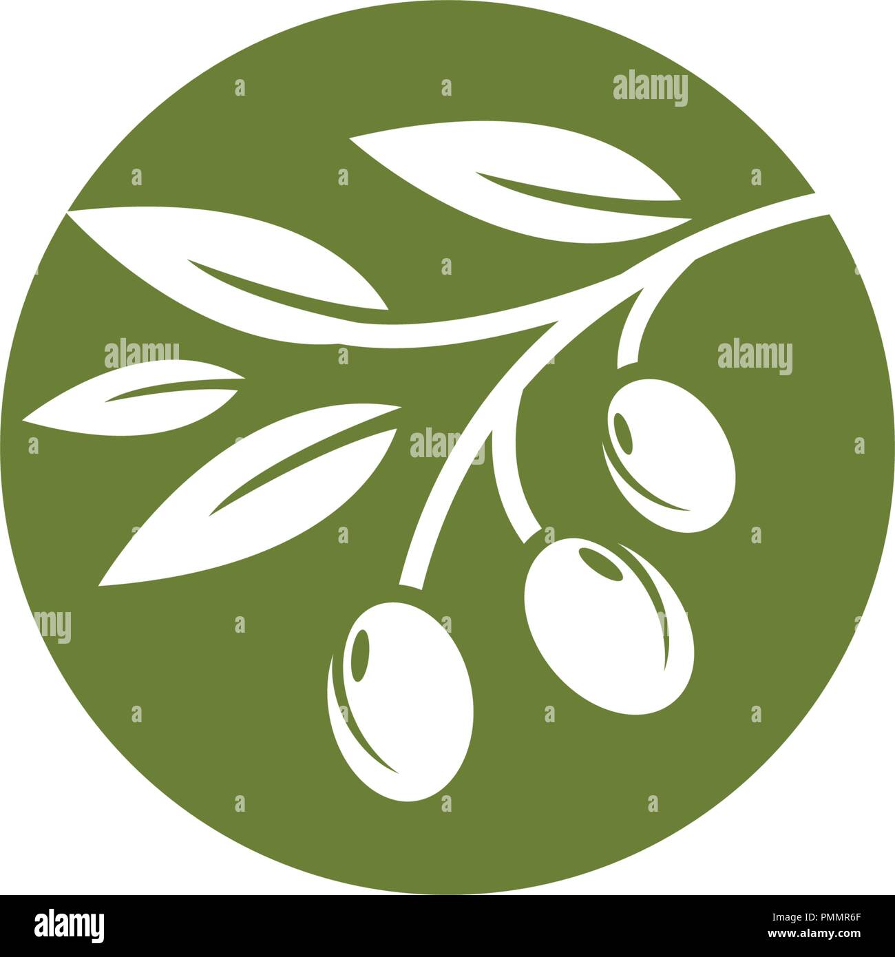 Olive logo template vector icon illustration design Stock Vector Image ...