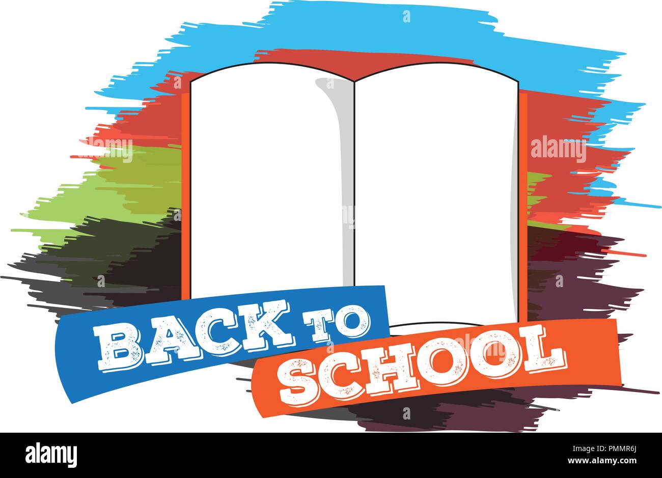 Book open school supply Stock Vector Images - Alamy