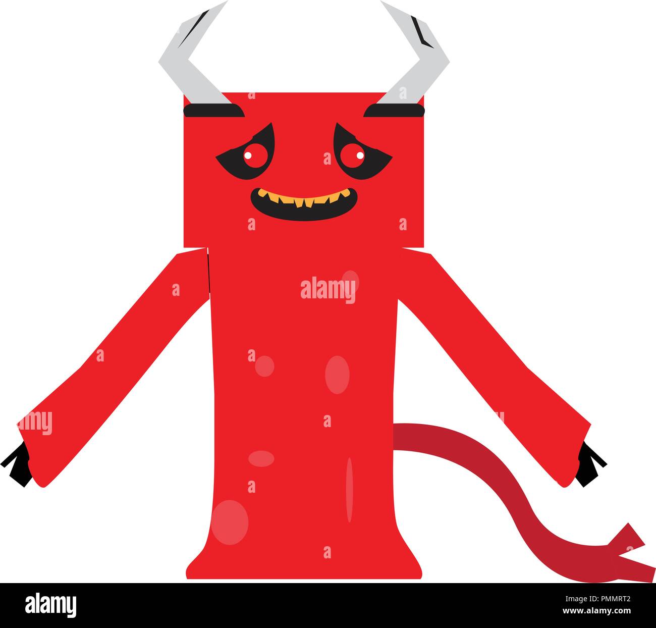 Cute halloween demon cartoon character Stock Vector Image & Art - Alamy