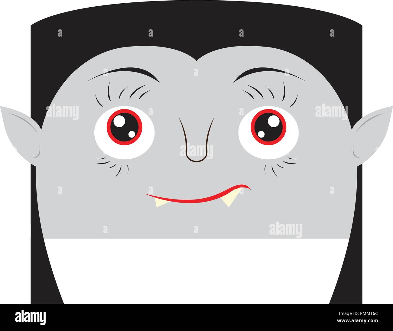 Happy halloween cartoon vampire avatar Stock Vector Image & Art - Alamy