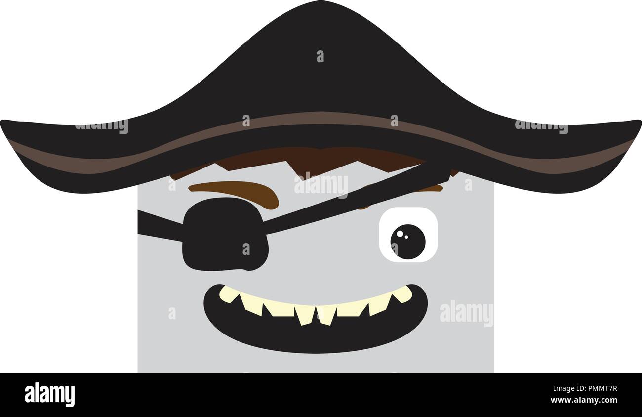 Smile pirate vector symbol hi-res stock photography and images - Alamy