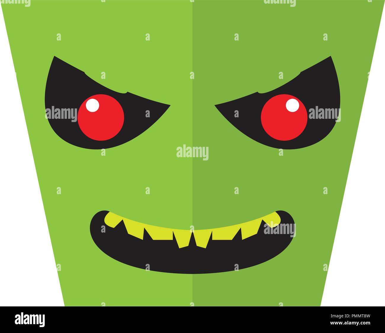 Angry halloween cartoon alien avatar Stock Vector Image & Art - Alamy