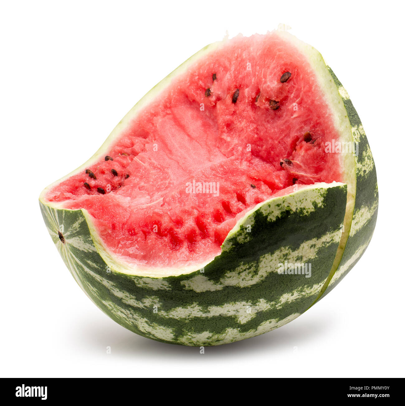 watermelon slice isolated on a white background Stock Photo - Alamy