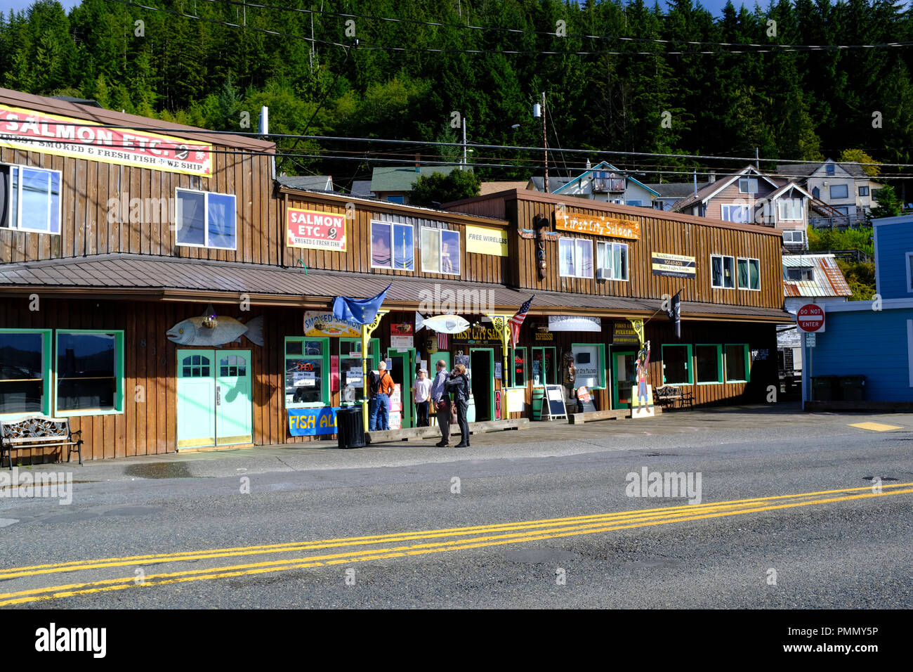Ketchikan street scene hi-res stock photography and images - Alamy