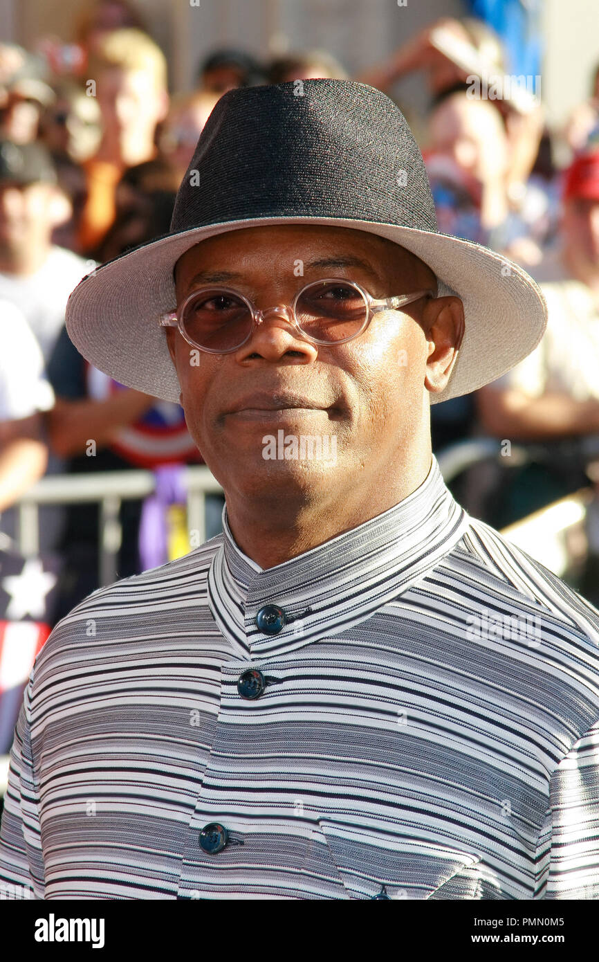 Samuel L. Jackson at the Premiere of Paramount Studios and Marvel ...
