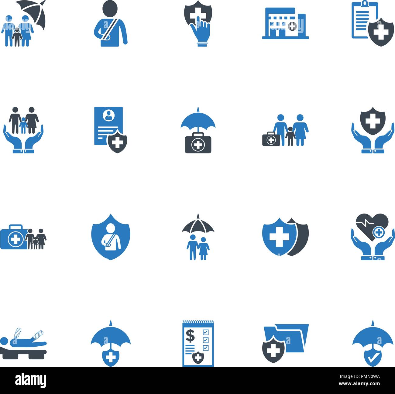 Insurance icons hi-res stock photography and images - Alamy