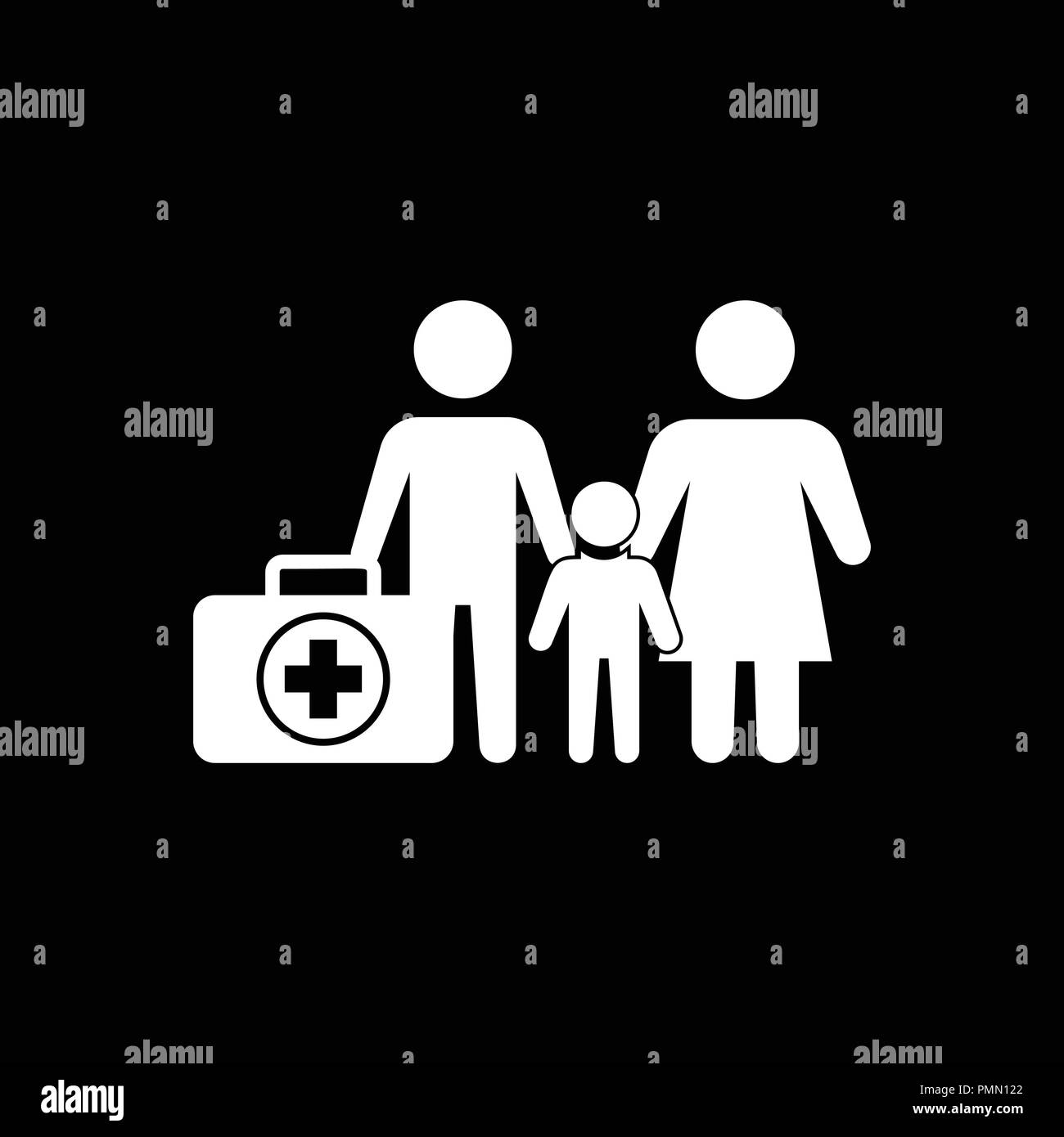 Medical health life insurance icon - health insurance icon vector white ...