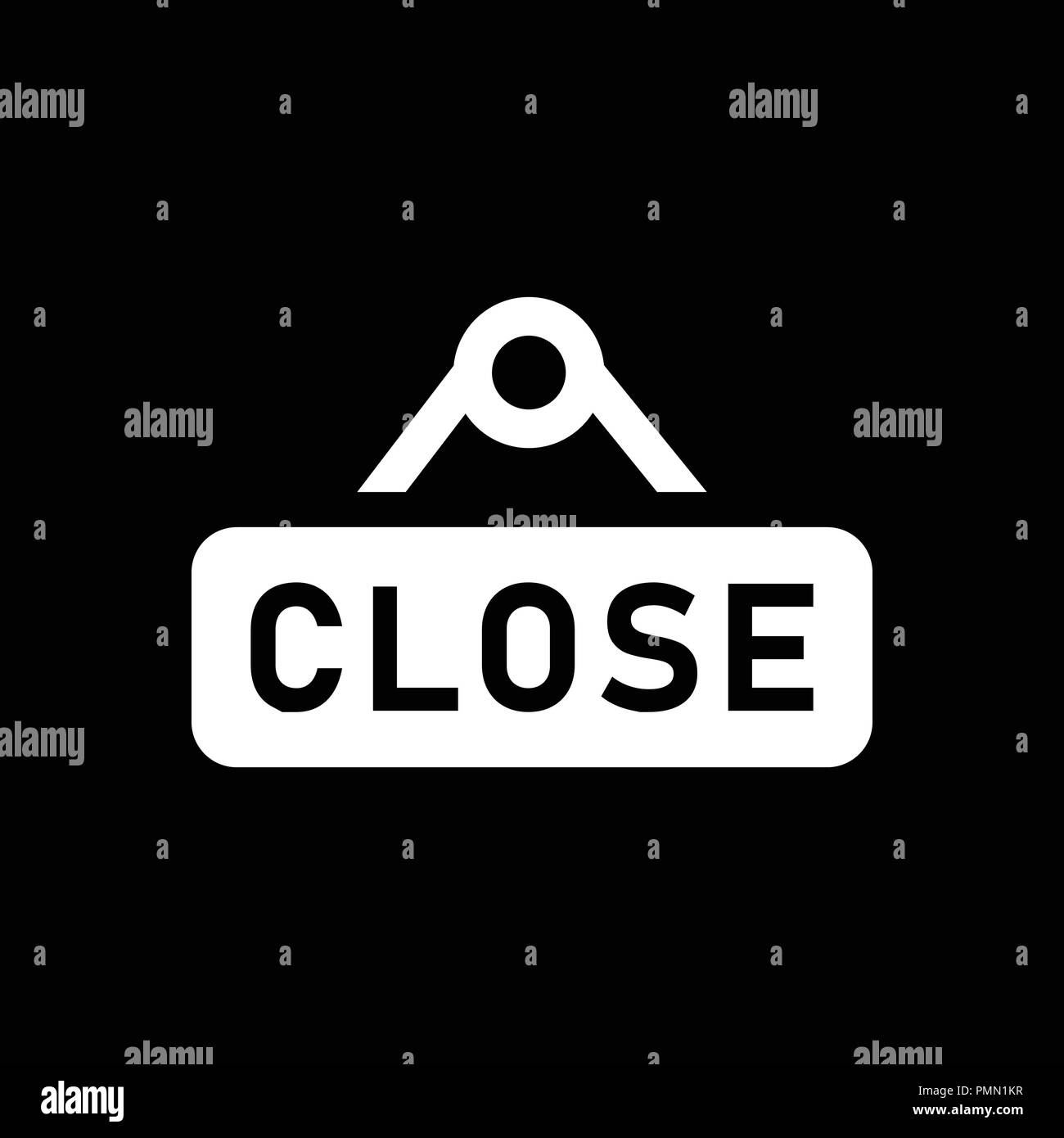 Close Icon - Vector white Stock Vector Image & Art - Alamy