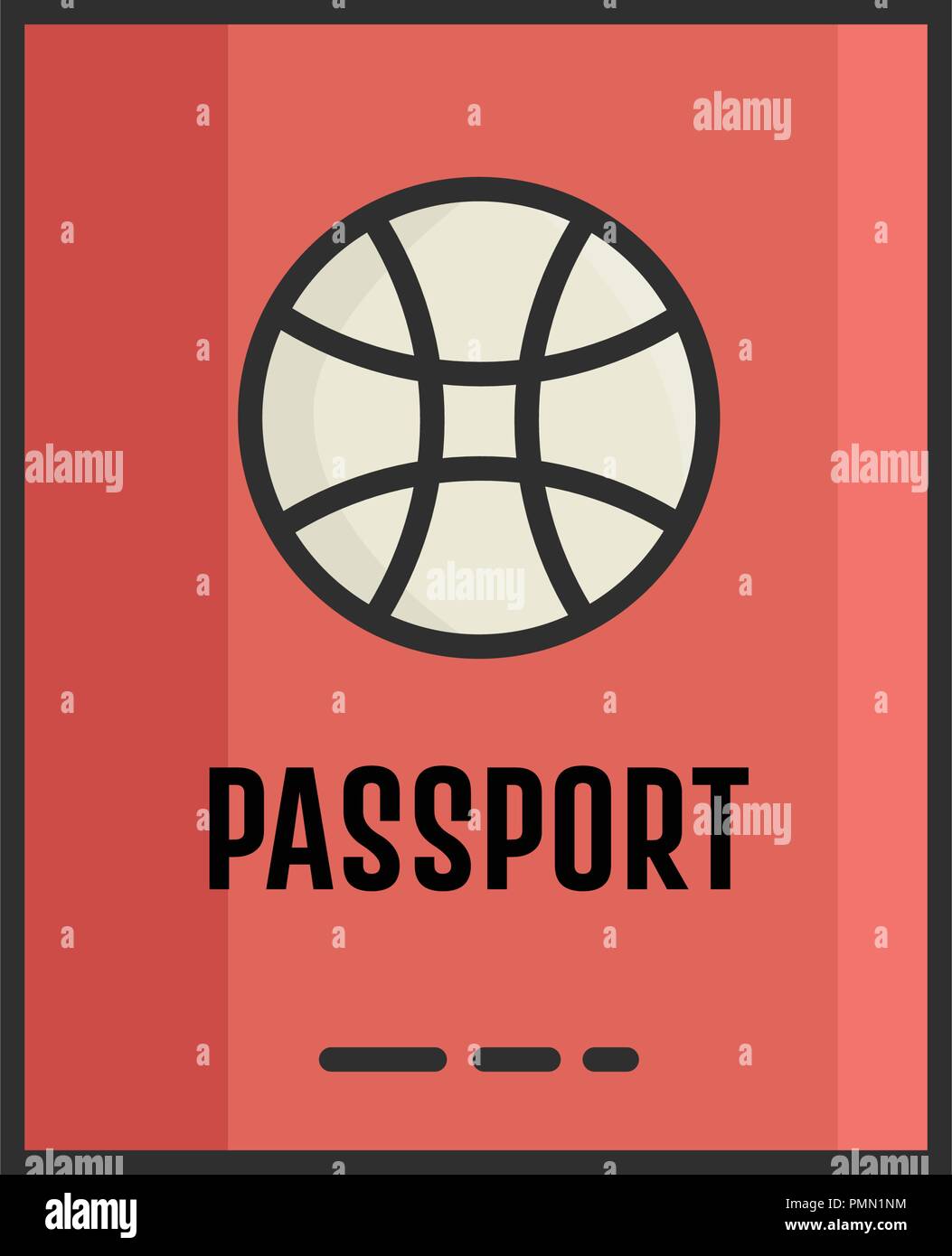 Passport flat icon - linear icon vector Stock Vector Image & Art - Alamy