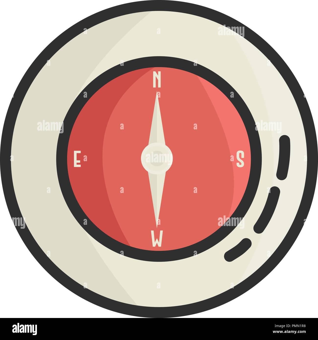 Compass flat icon hi-res stock photography and images - Alamy