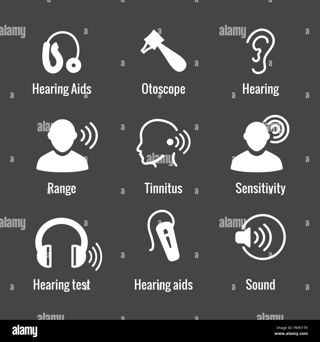 Hearing loss icon hi-res stock photography and images - Alamy