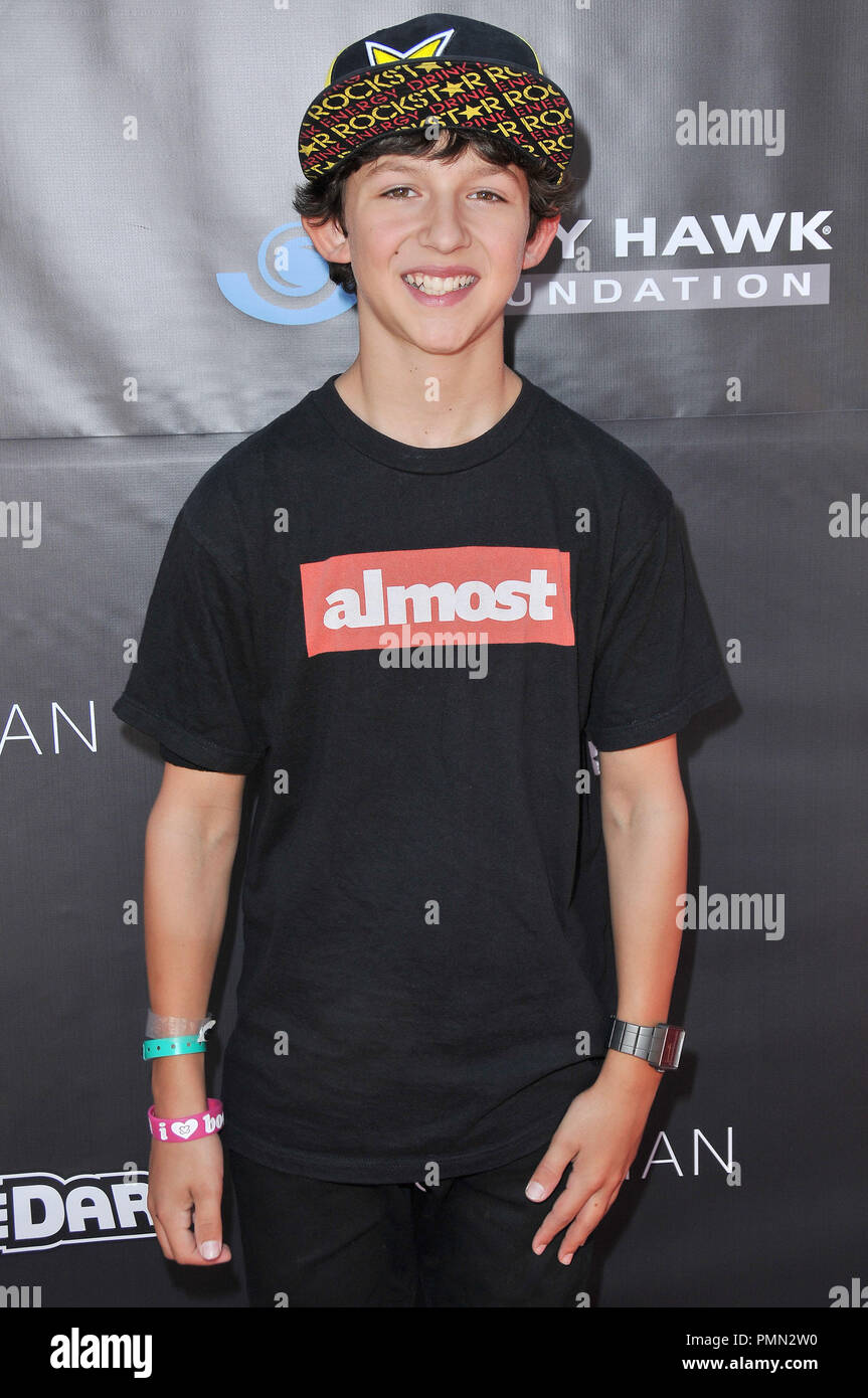 Young Pro-Skateboarder Mitchie Brusco at Tony Hawk's 8th Annual Stand ...