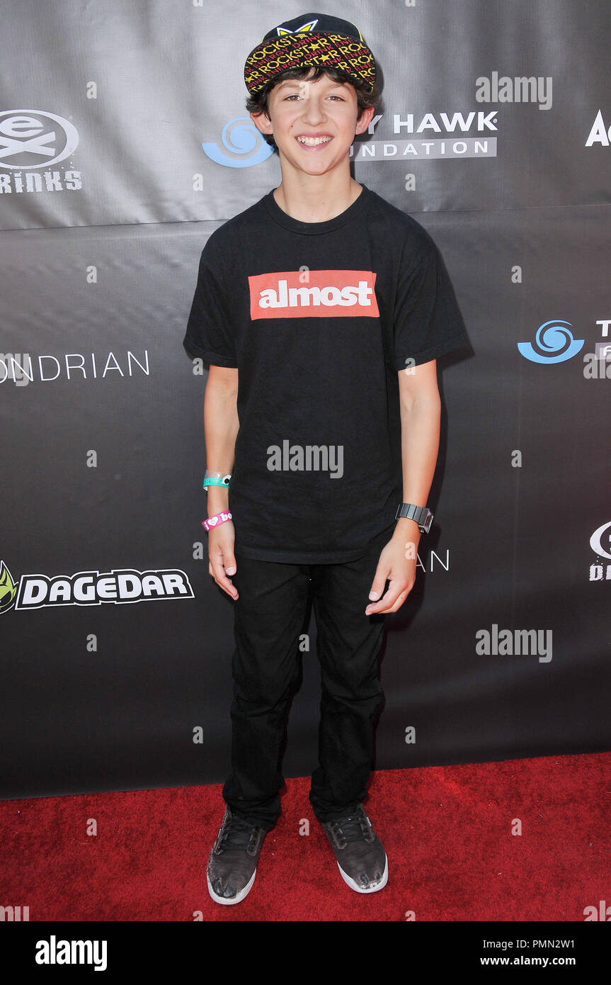 Young Pro-Skateboarder Mitchie Brusco at Tony Hawk's 8th Annual Stand ...