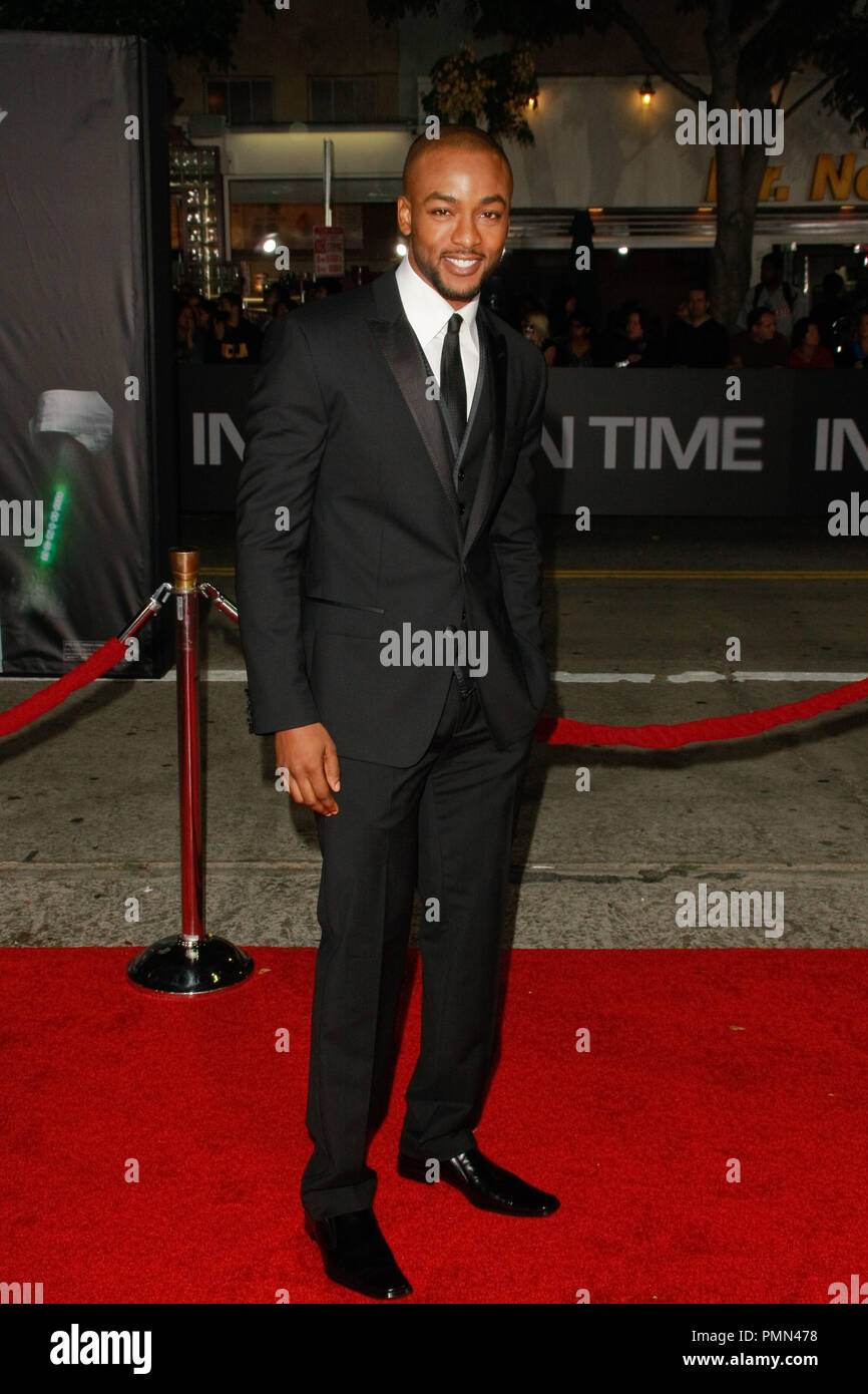 Collins Pennie at the Premiere of Regency's "In Time". Arrivals held at ...