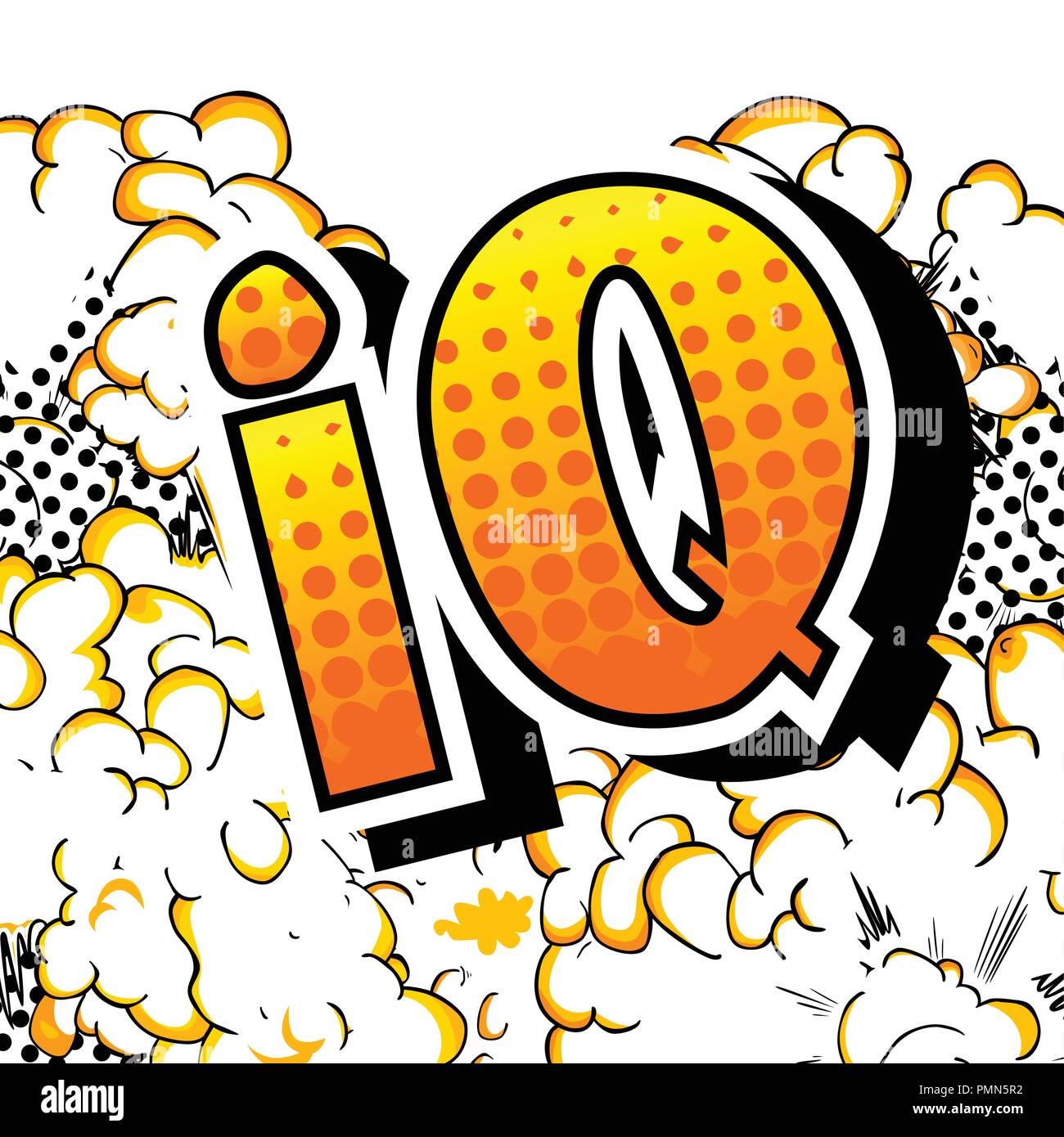 IQ - Vector illustrated comic book style phrase Stock Vector Image ...