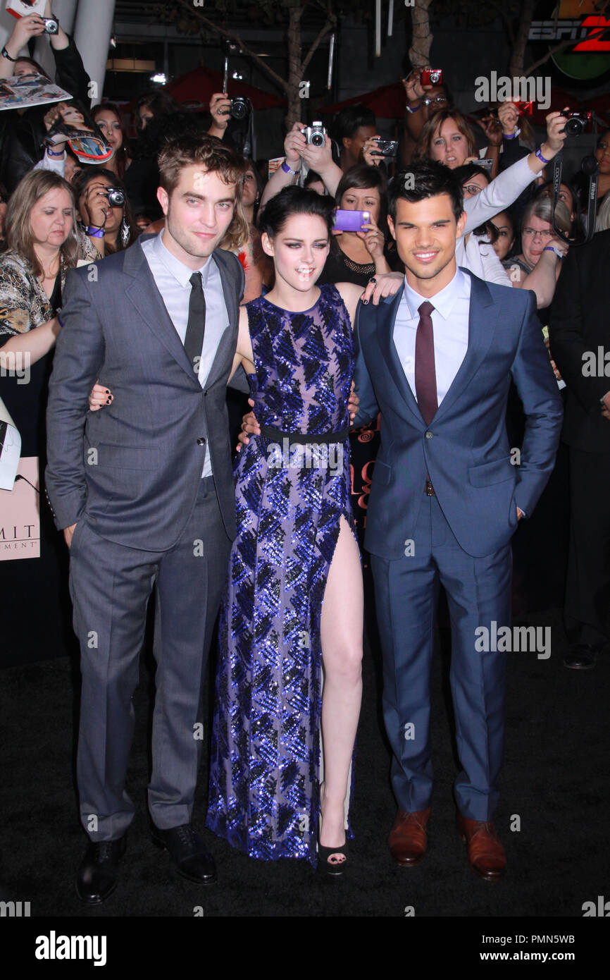 Robert Pattinson, Kristen Stewart, Taylor Lautner 11/14/2011 "The ...