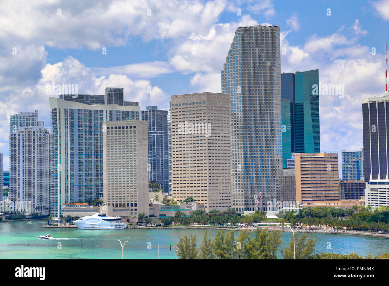 Aerial view miami cityscape coastal hi-res stock photography and images ...