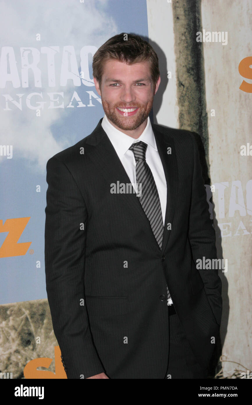 Liam McIntyre at the premiere of Starz Original Series "Spartacus ...