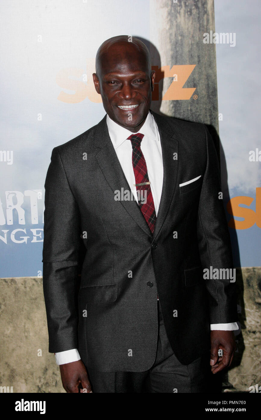 Peter Mensah at the premiere of Starz Original Series "Spartacus ...