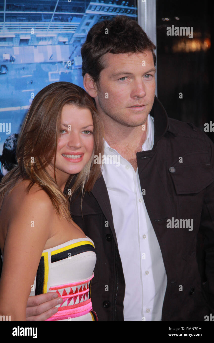 Crystal Humphries; Sam Worthington 01/23/2012 "Man On A Ledge" Premiere ...