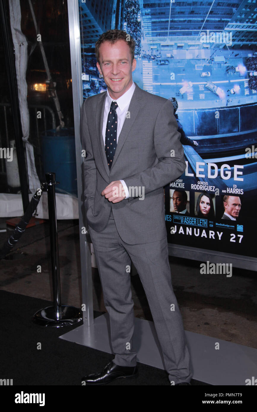 Asger Leth, father JÃ¸rgen Leth 01/23/2012 "Man On A Ledge" Premiere ...