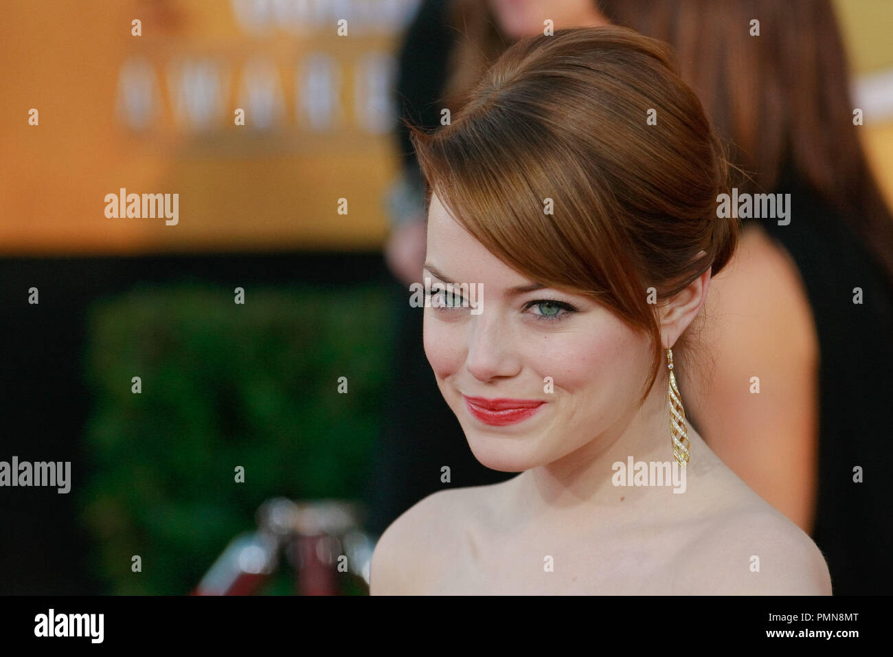 Emma Stone At The 18th Annual Screen Actors Guild Awards Arrivals Held