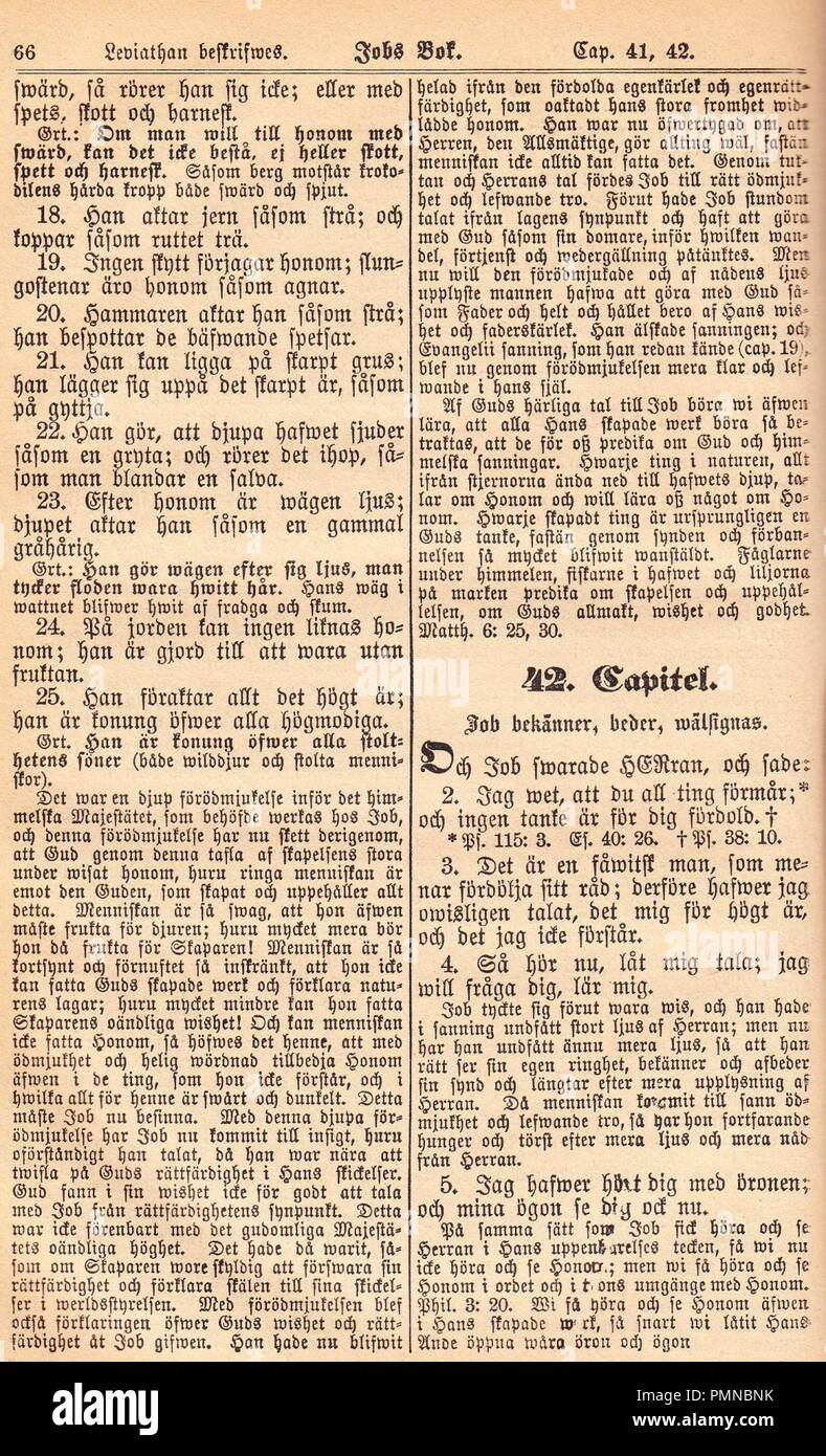 Biblia Fjellstedt II (1890) 070 Stock Photo - Alamy