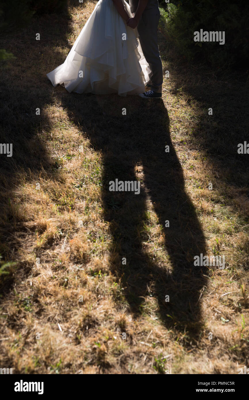 Bride and groom shadow hi-res stock photography and images - Alamy