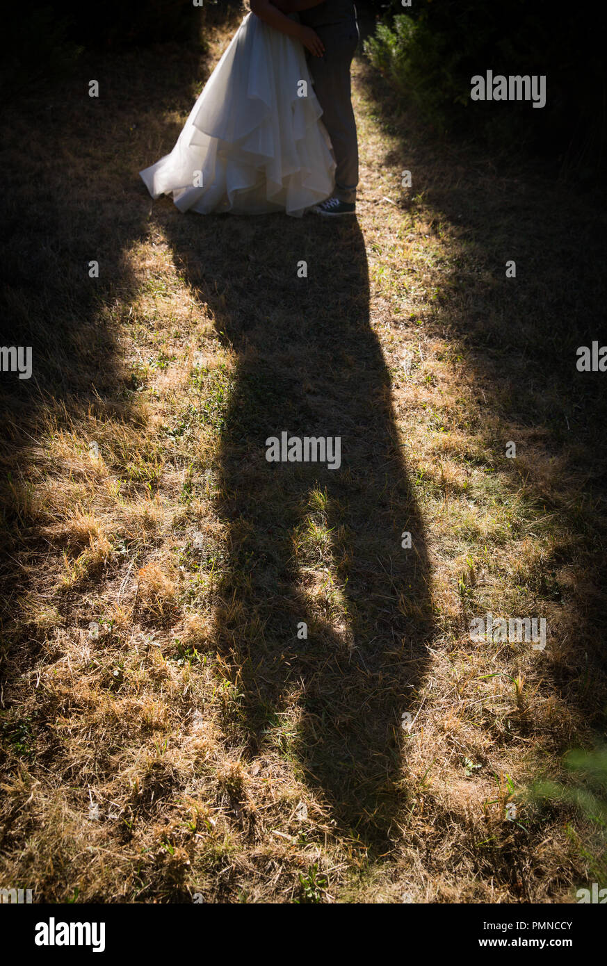 Bride and groom kissing at a country wedding, Australia Stock Photo - Alamy