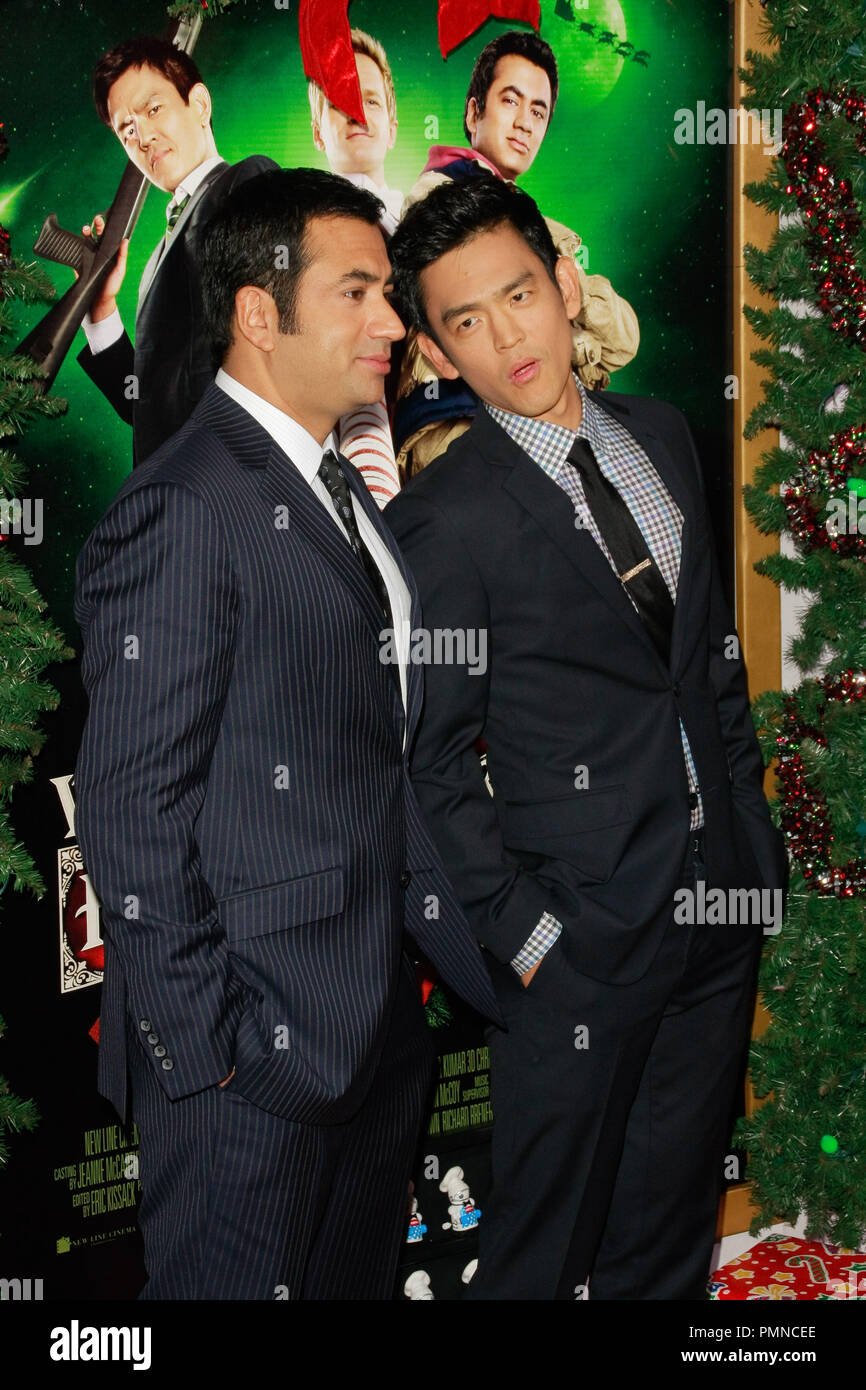 John cho kal penn harold kumar 3d christmas premiere hi-res stock ...