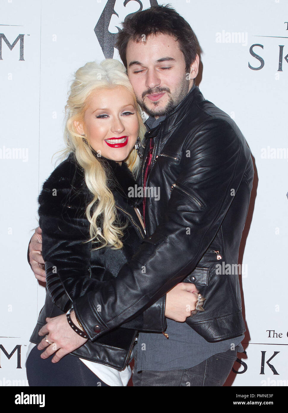 Christina Aguilera & Boyfriend Matt Rutler at The Elder Scrolls V ...
